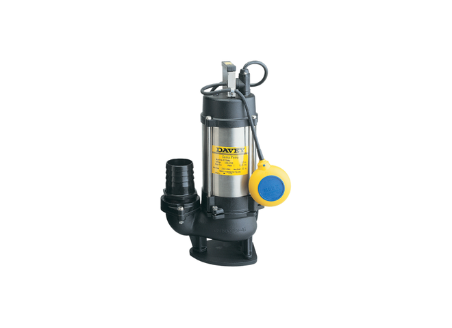 Davey D75VA Submersible Grey Water Pump for Soft Solids | Online Store